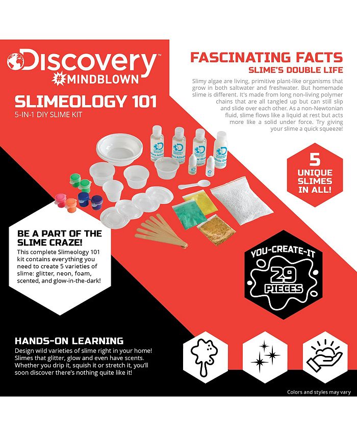 Discovery Kids Toy Slimeology 101 DIY 5-in-1 Kit- STEM - Macy's