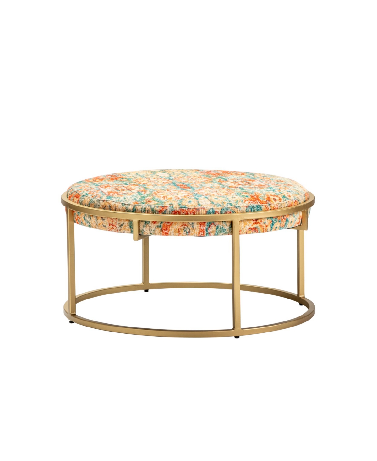 Click here for Melissa Round Printed Coffee Table - Brown Overflo... prices