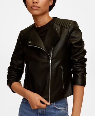 MANGO Women's Biker Jacket - Macy's