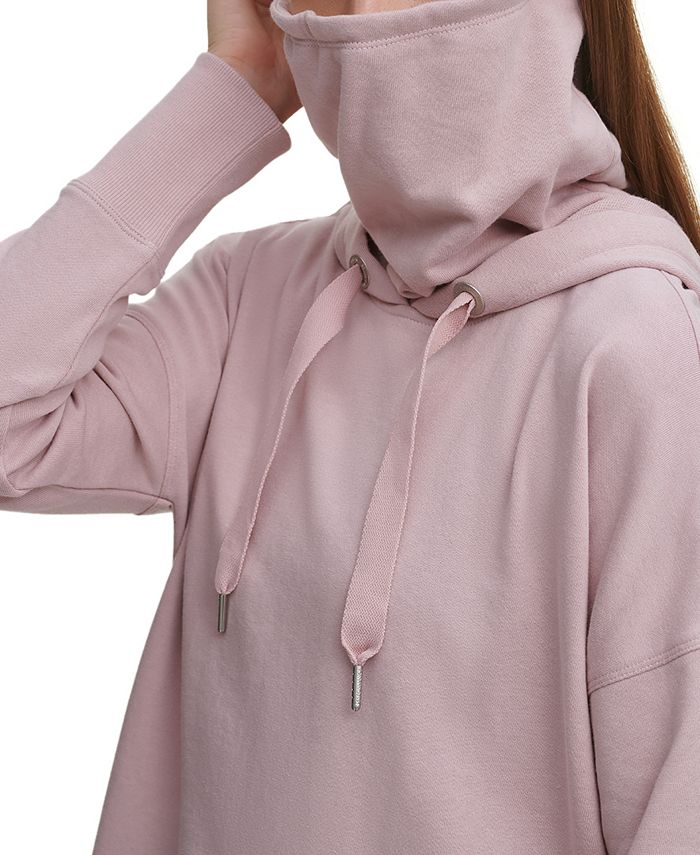 Calvin Klein Face Mask Funnel Neck Top - Macy's