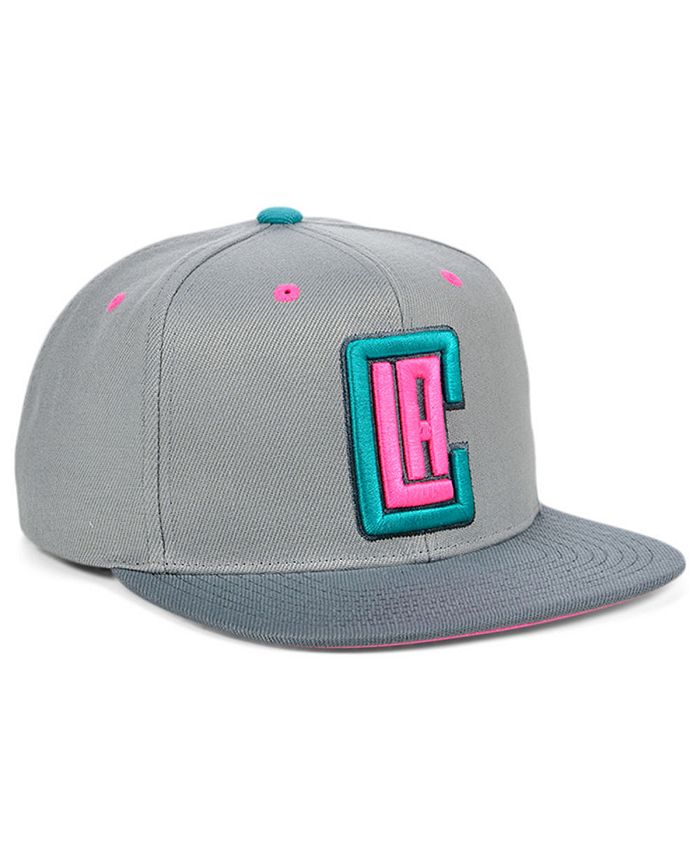 Mitchell & Ness Los Angeles Clippers Grey Wolf Mags Snapback Cap - Macy's