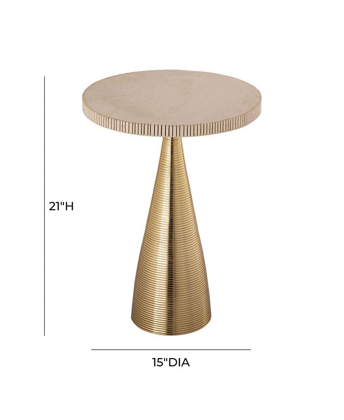 TOV Furniture Celeste Ribbed Side Table - Macy's