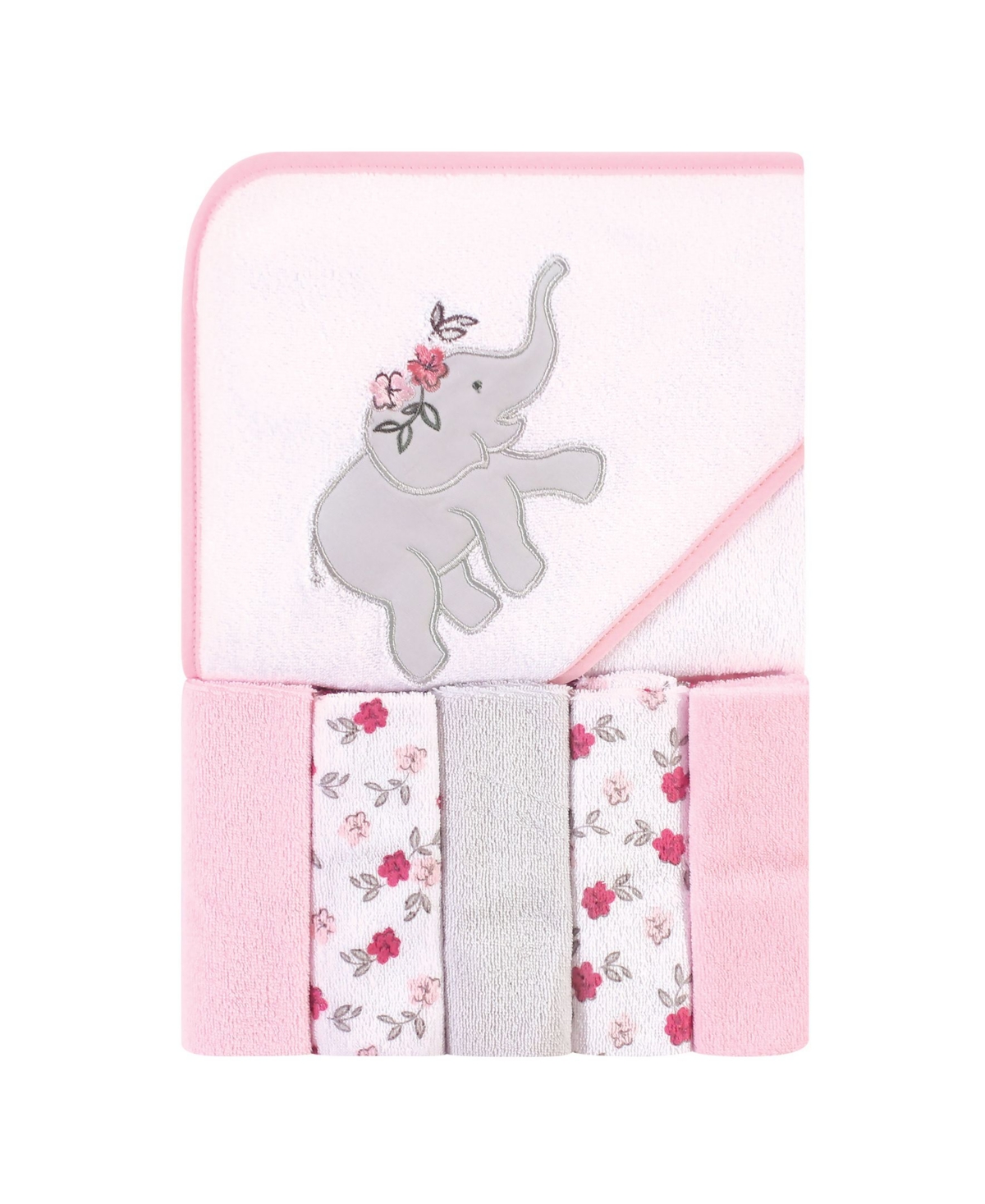 Click here for Hudson Baby Girls Hooded Towel and Five Washcloths... prices