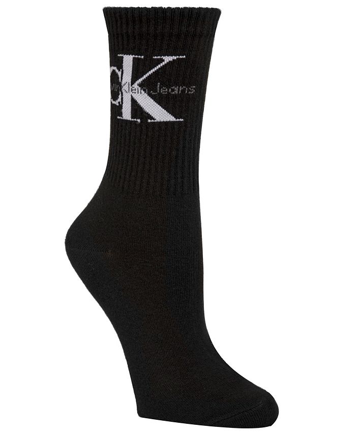 Calvin Klein Monogram Logo Crew Sock - Macy's