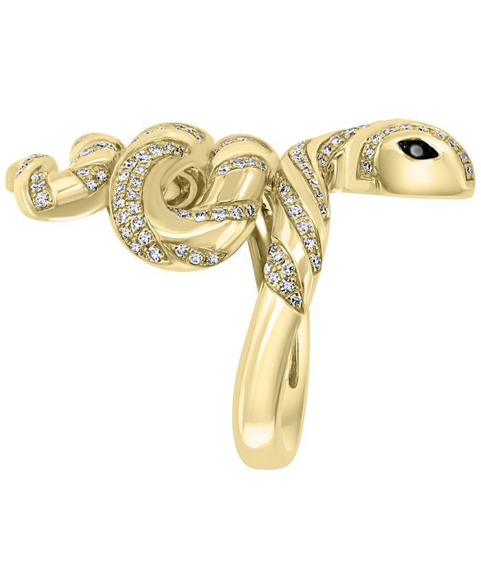 EFFY Collection EFFY® Diamond Snake Ring (5/8 ct. t.w.) in 14k Gold ...