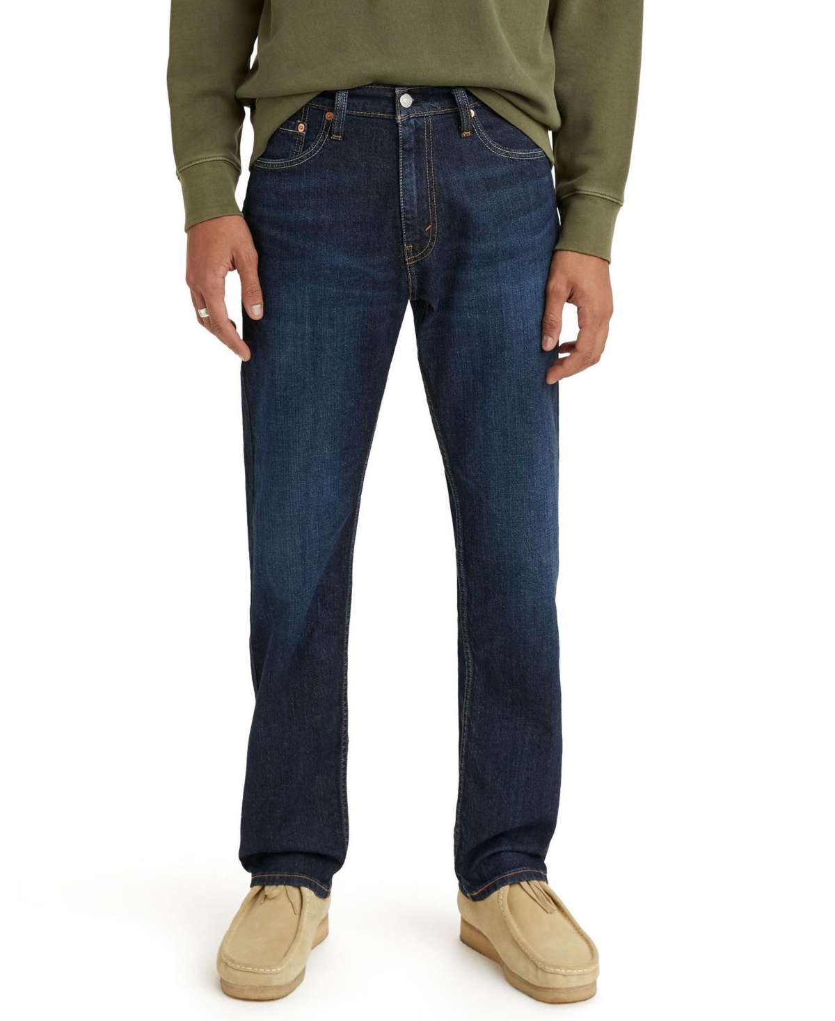 Click here for Levis Mens 505 Regular Fit Stretch Jeans - Nail Lo... prices