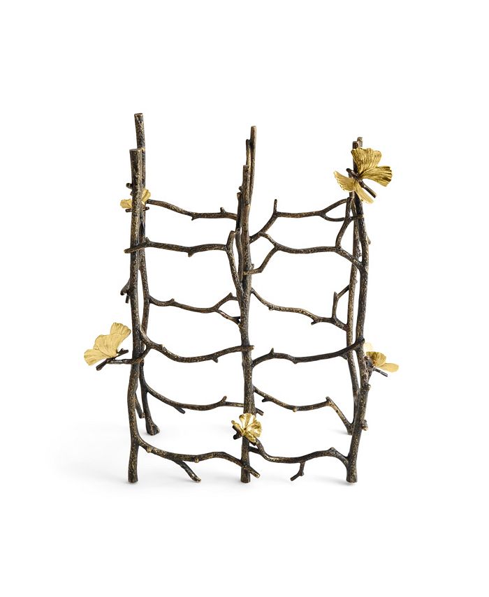 Michael Aram Butterfly Ginkgo 6-Bottle Wine Rack - Macy's