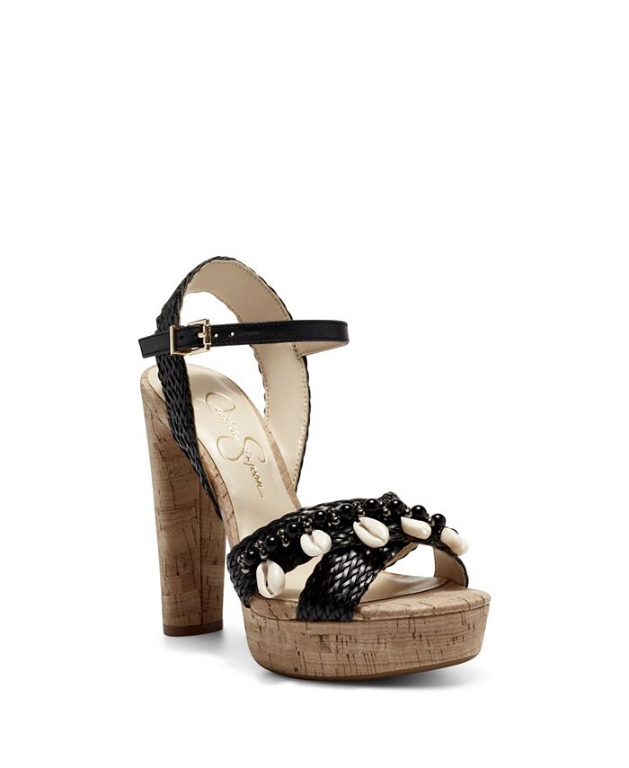 Jessica Simpson Women's Ivriele Embellished Platform Sandals - Macy's