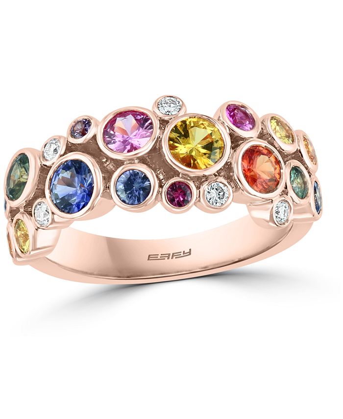 EFFY Collection EFFY® Multi-Gemstone (2-1/5 ct. t.w.) & Diamond (1/10 ...