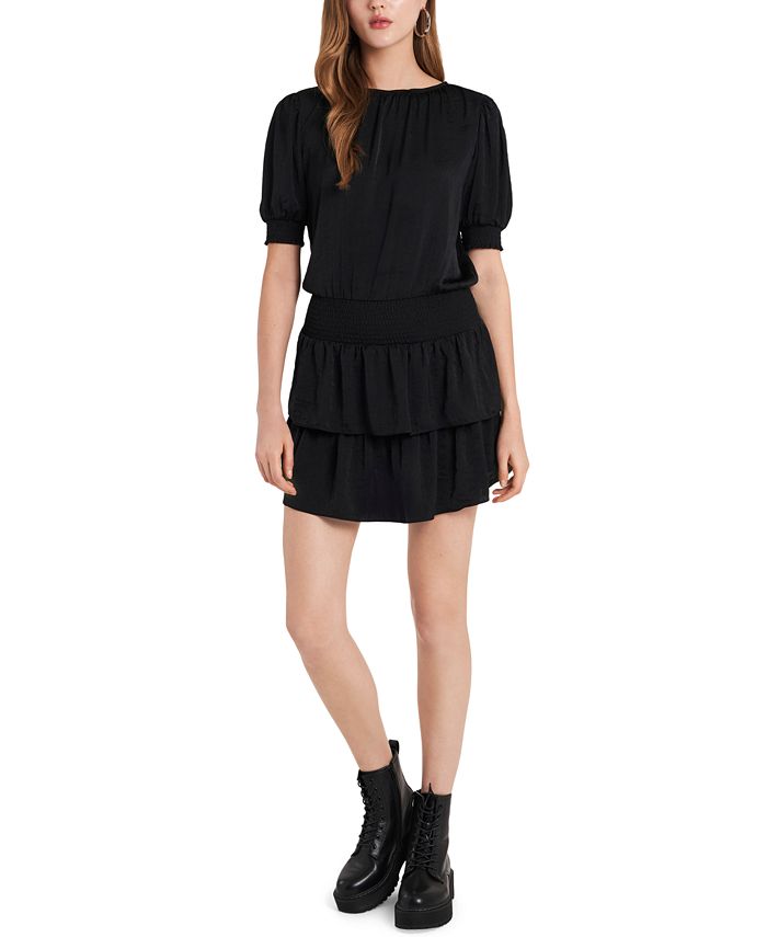 1.STATE Smocked Tiered Ruffle Dress - Macy's