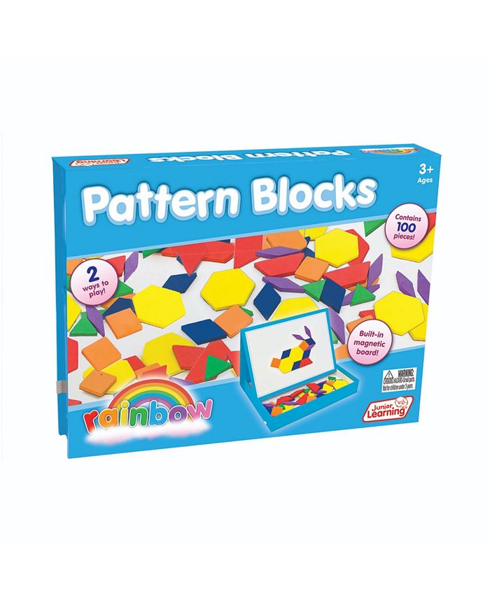 Redbox Junior Learning Rainbow Pattern Blocks - Magnetic Activities ...