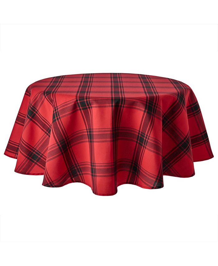 Town & Country Living Buffalo Check Tablecloth Single Pack 70" Round ...