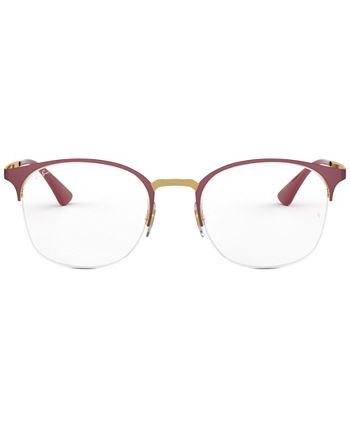 Ray-Ban RX6422 Unisex Square Eyeglasses - Macy's