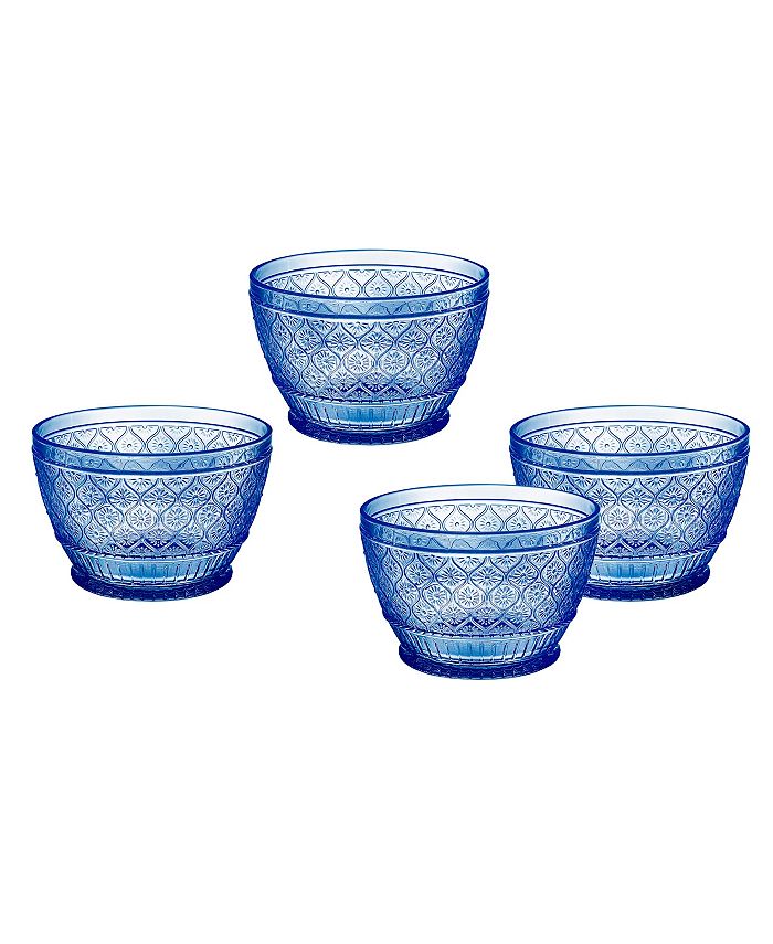 Godinger Claro Blue Set of four cereal bowls - Macy's