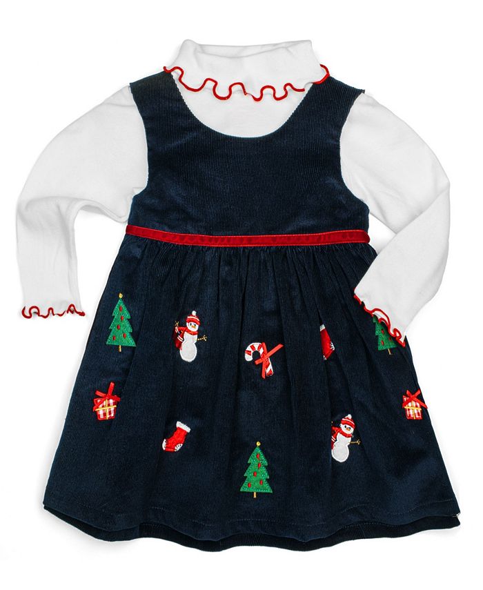 Good Lad Toddler Girls Holiday Embroideries and Appliques Top and ...