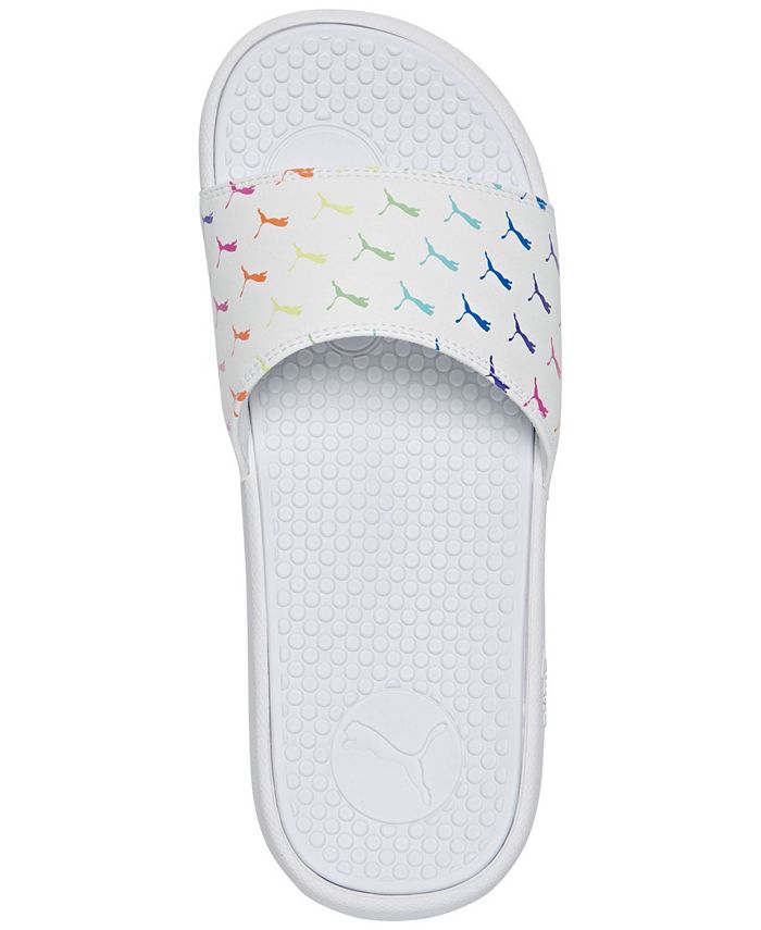 Puma Women's Cool Cat Slide Sandals from Finish Line - Macy's