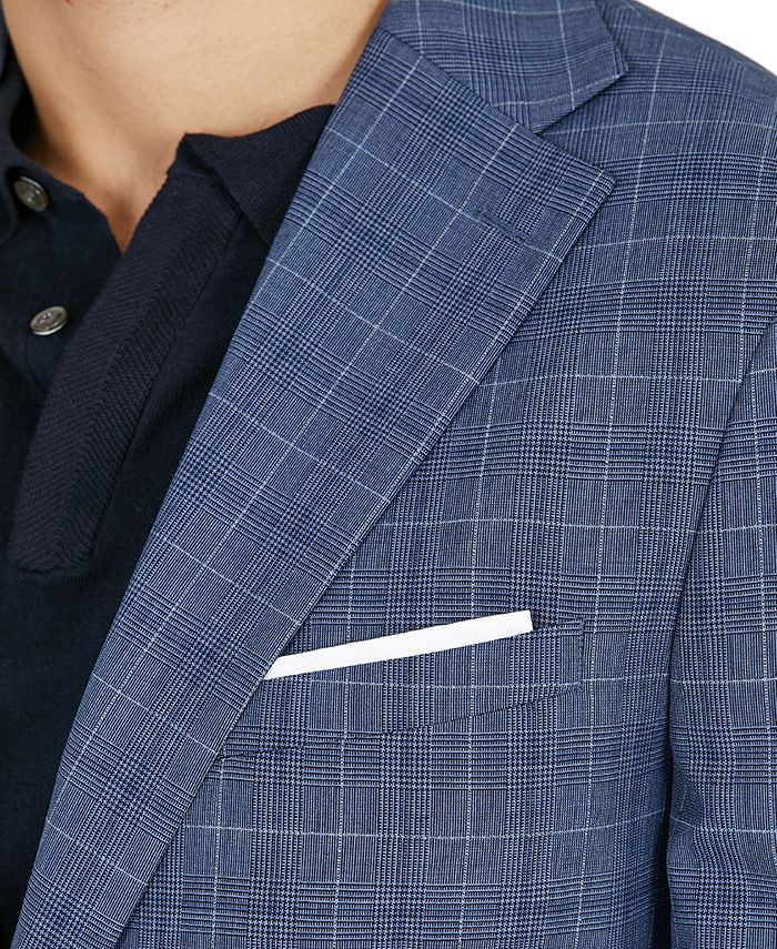Tallia Men's Slim-Fit Plaid Suit Jacket - Macy's