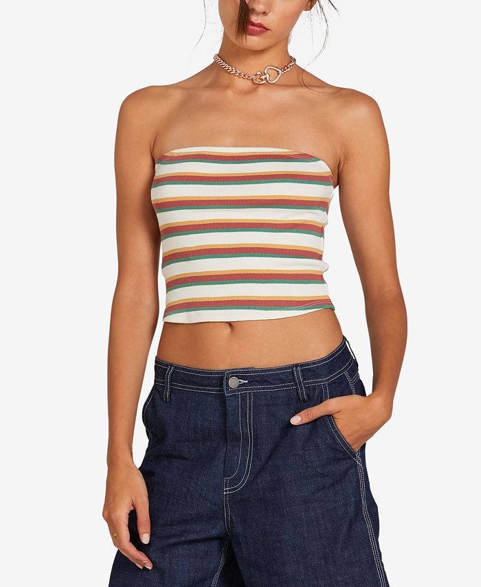 Volcom Striped Dance Strides Tube Top - Macy's