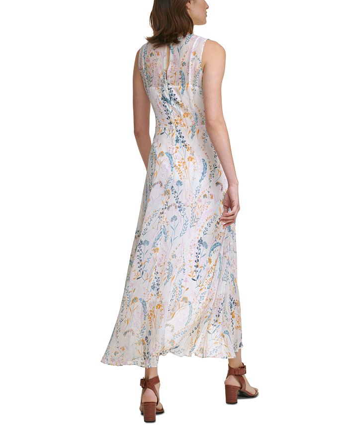 Calvin Klein Floral-Print Maxi Dress - Macy's