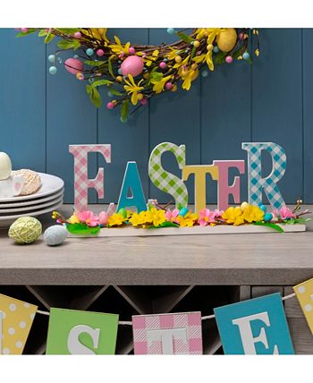 Glitzhome 16''L Wooden "EASTER" Table Decor - Macy's