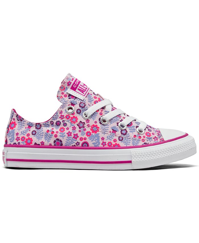 Converse Little Girls Floral Chuck Taylor All Star Casual Sneakers from ...