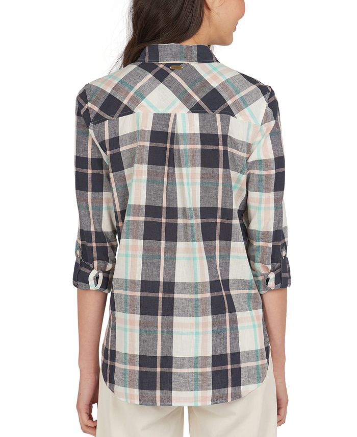 Barbour Seaglow Plaid Shirt - Macy's