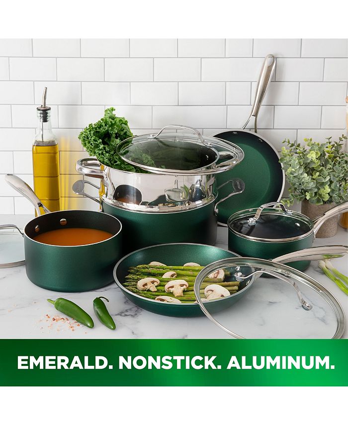 Granite Stone Diamond 10-Piece Nonstick Diamond Infused Cookware Set ...