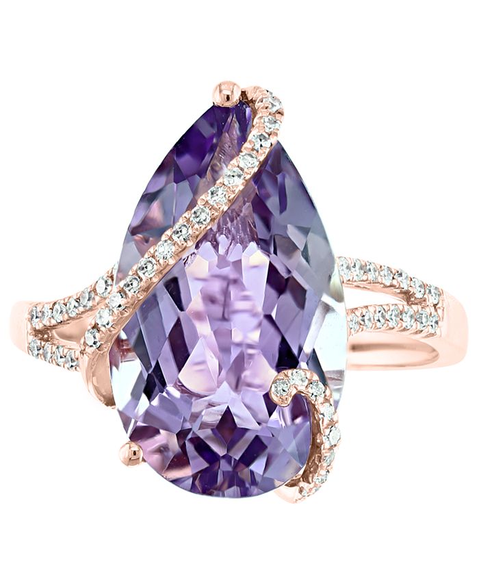 EFFY Collection EFFY® Pink Amethyst (6-5/8 ct. t.w.) & Diamond (1/5 ct ...