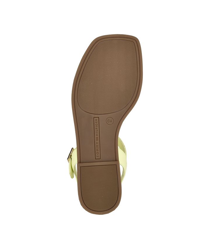 Tommy Hilfiger Jinis Ankle Tie Thong Sandals - Macy's