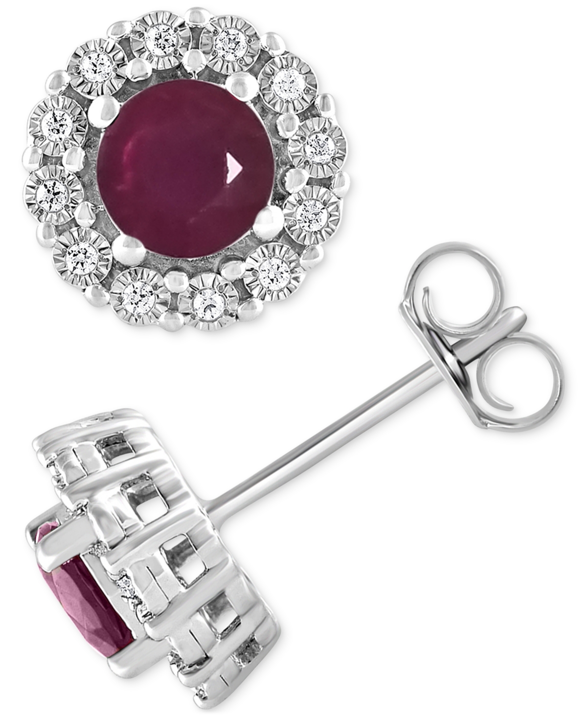 Click here for Ruby (1-3/8 ct. t.w.) & Diamond (1/10 ct. t.w.) Ha... prices