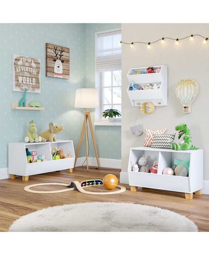 RiverRidge Home Kids Catch-All Wall Shelf with 3 Hooks - Macy's