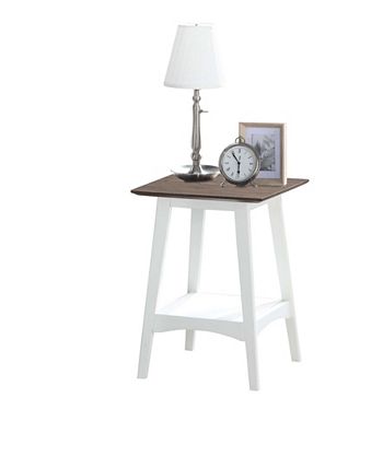 Convenience Concepts Alpine End Table with Shelf - Macy's