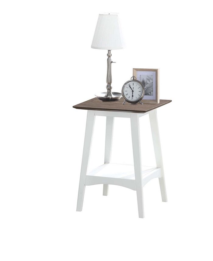 Convenience Concepts Alpine End Table with Shelf - Macy's
