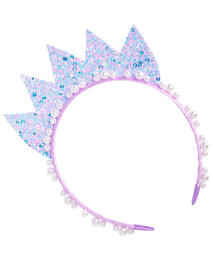 Nickelodeon Girls Glitter Crown Headband - Macy's