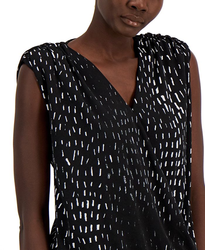 Alfani Geometric-Print Top, Created for Macy's - Macy's