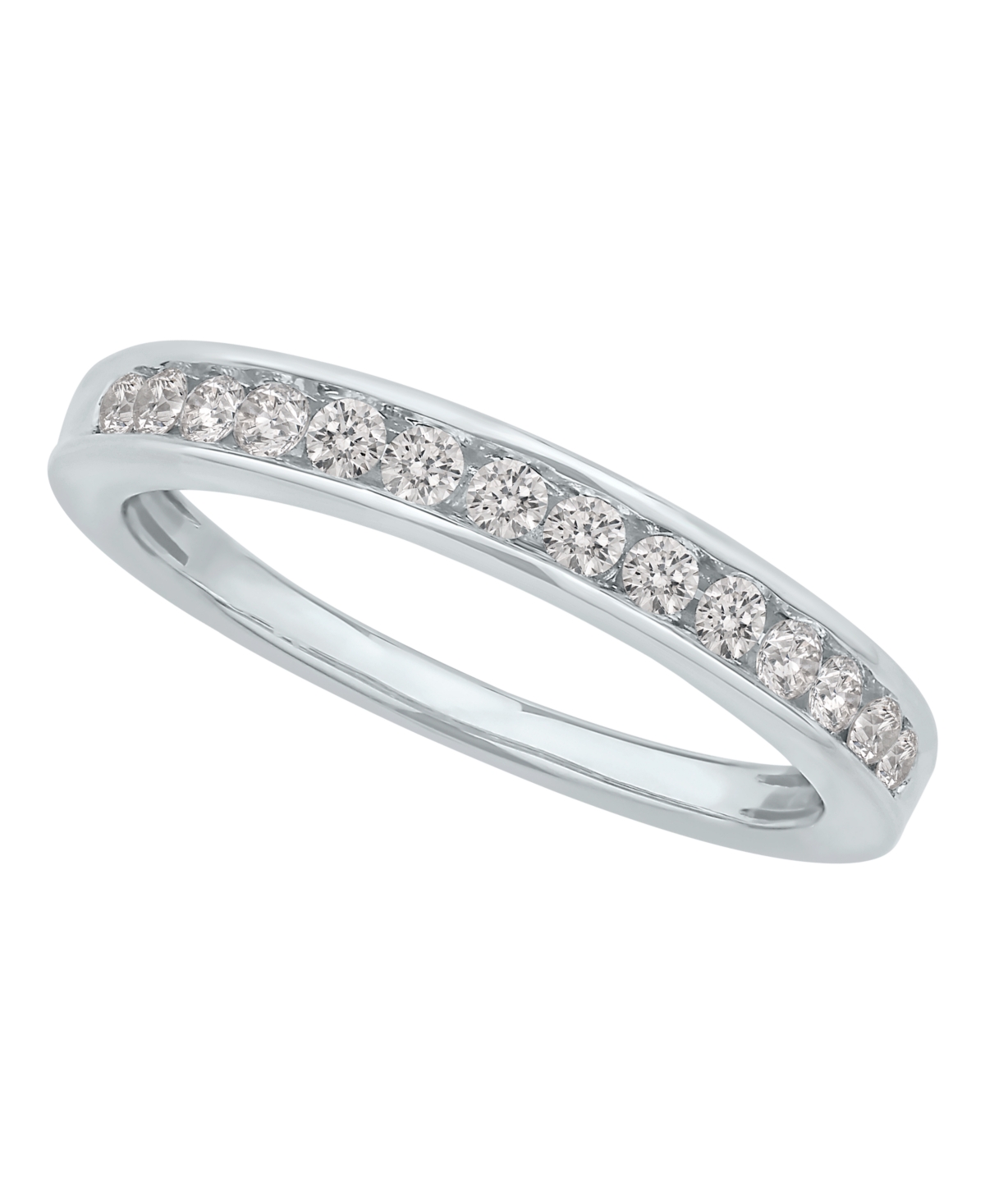 Click here for Diamond Channel Band (1/4 ct. t.w.) in 14K White G... prices