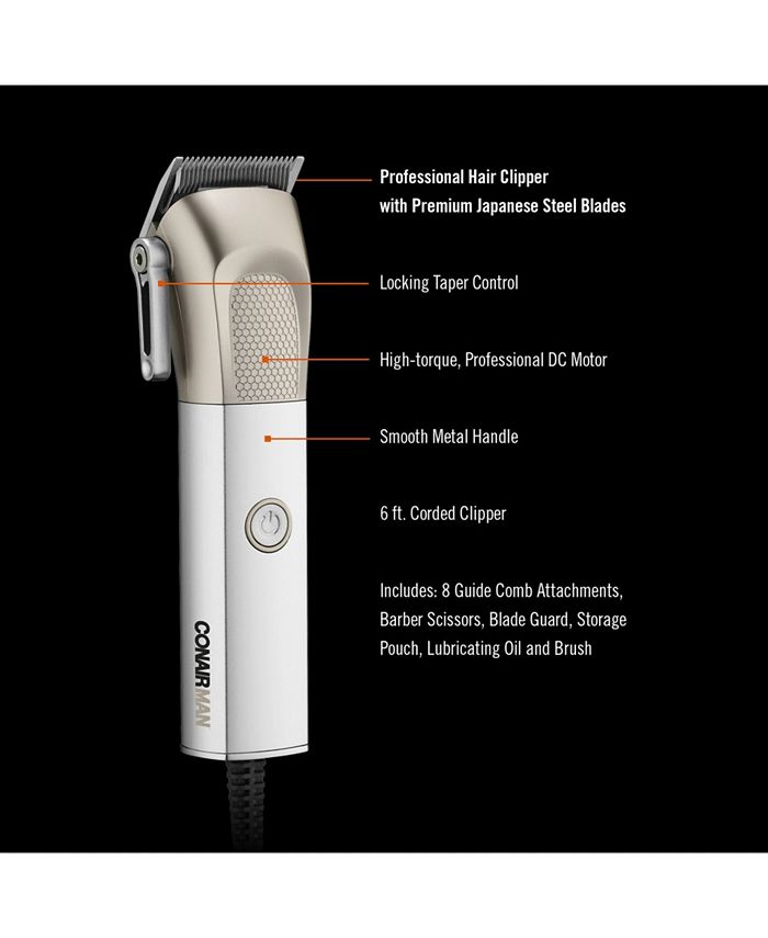 Conair Man Metalcraft High Performance 13-Piece Clipper Set - Macy's