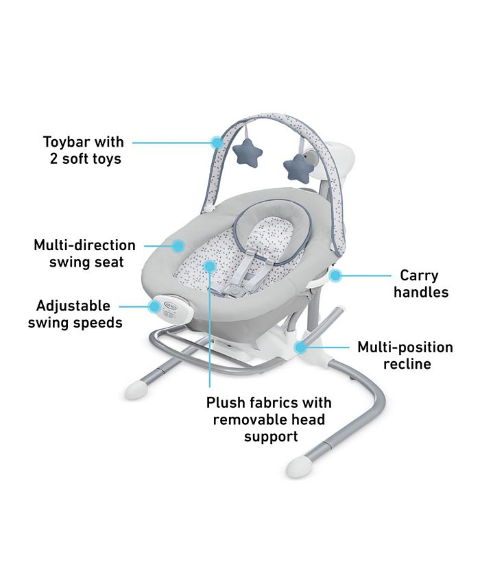 Graco Soothe 'n Sway Baby Swing with Portable Rocker & Reviews - All ...