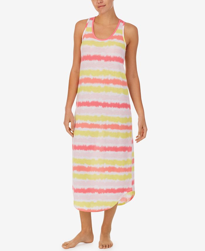 Nautica French Terry Tie-Dye Racerback Tank Maxi Night Dress - Macy's