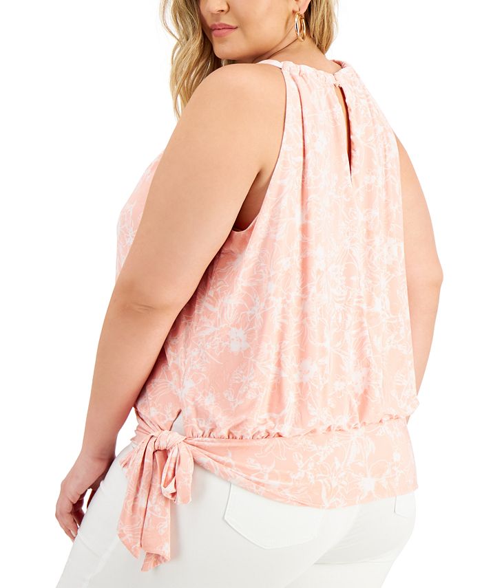 INC International Concepts Plus Size Halter Top, Created for Macy's ...