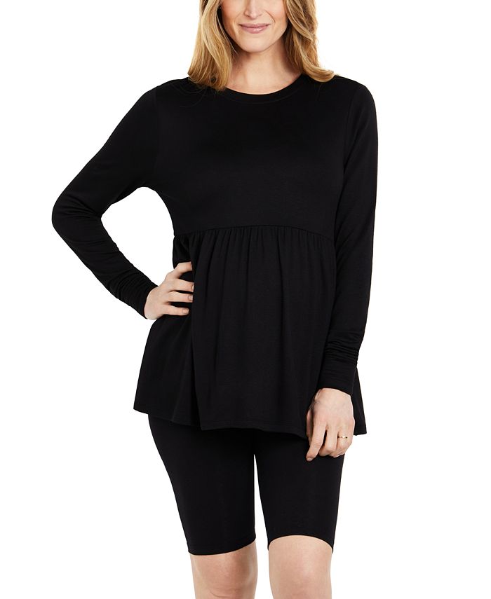 Motherhood Maternity Peplum Maternity Sweatshirt - Macy's