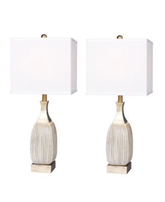 FANGIO LIGHTING Table Lamps, Set of 2 - Macy's