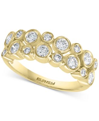 EFFY® Diamond Bezel Cluster Ring (3/4 ct. t.w.) in 14k Gold - Macy's