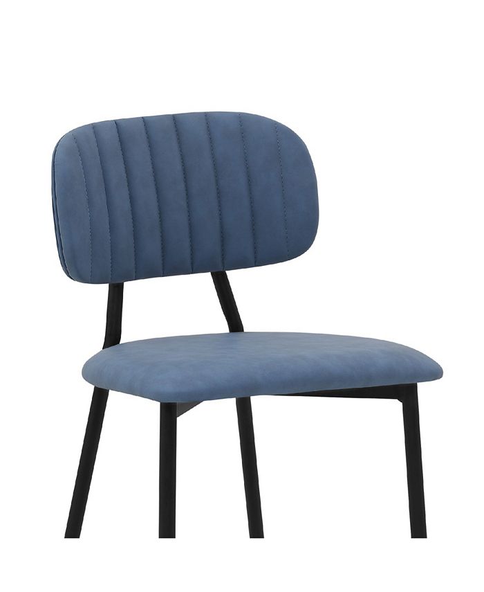 Armen Living Rococo Faux Leather and Metal Counter Height Bar Stool ...