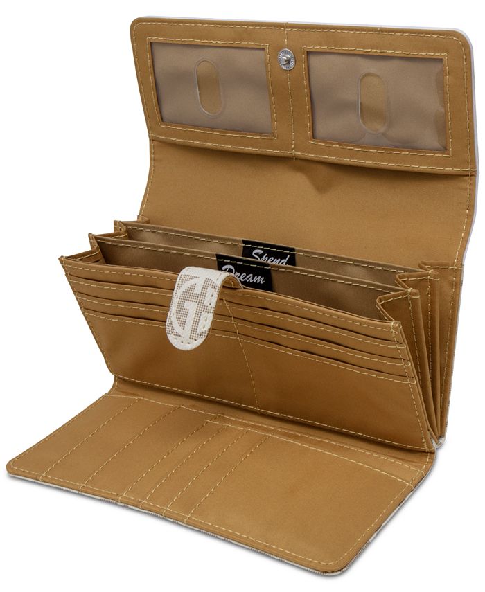 Giani Bernini Center Stripe Trifold Wallet, Created for Macy's - Macy's