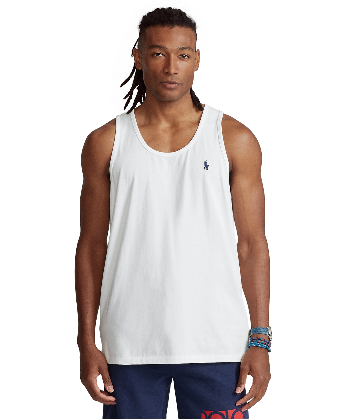 Click here for Polo Ralph Lauren Washed Jersey Tank - White prices