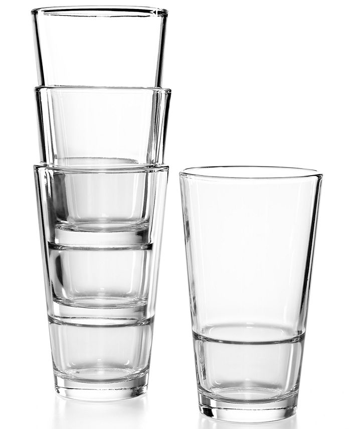 Luminarc CLOSEOUT! Set of 4 Stack Up Highball Glasses - Macy's