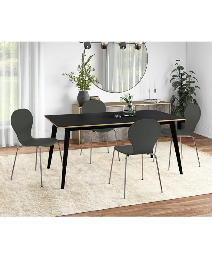 Handy Living Sampat 5-Piece Modern Dining Table and Dining Chairs Set ...