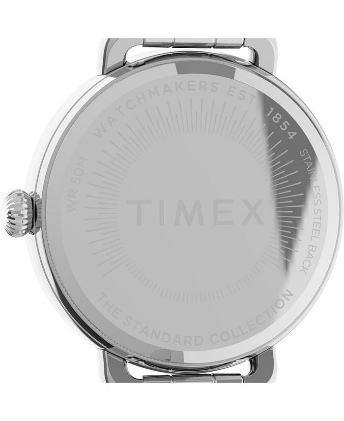 Timex Women's Standard Demi Silver-Tone Stainless Steel Bracelet Watch ...
