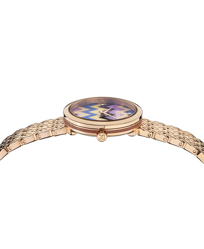 Missoni Women's Swiss M1 Rose Gold Ion Plated Bracelet Watch 29mm - Macy's